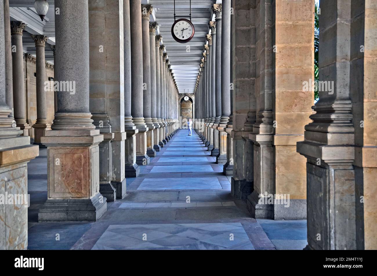 Karlovy Vary Mill Colonnade Corridor Stock Photo - Alamy
