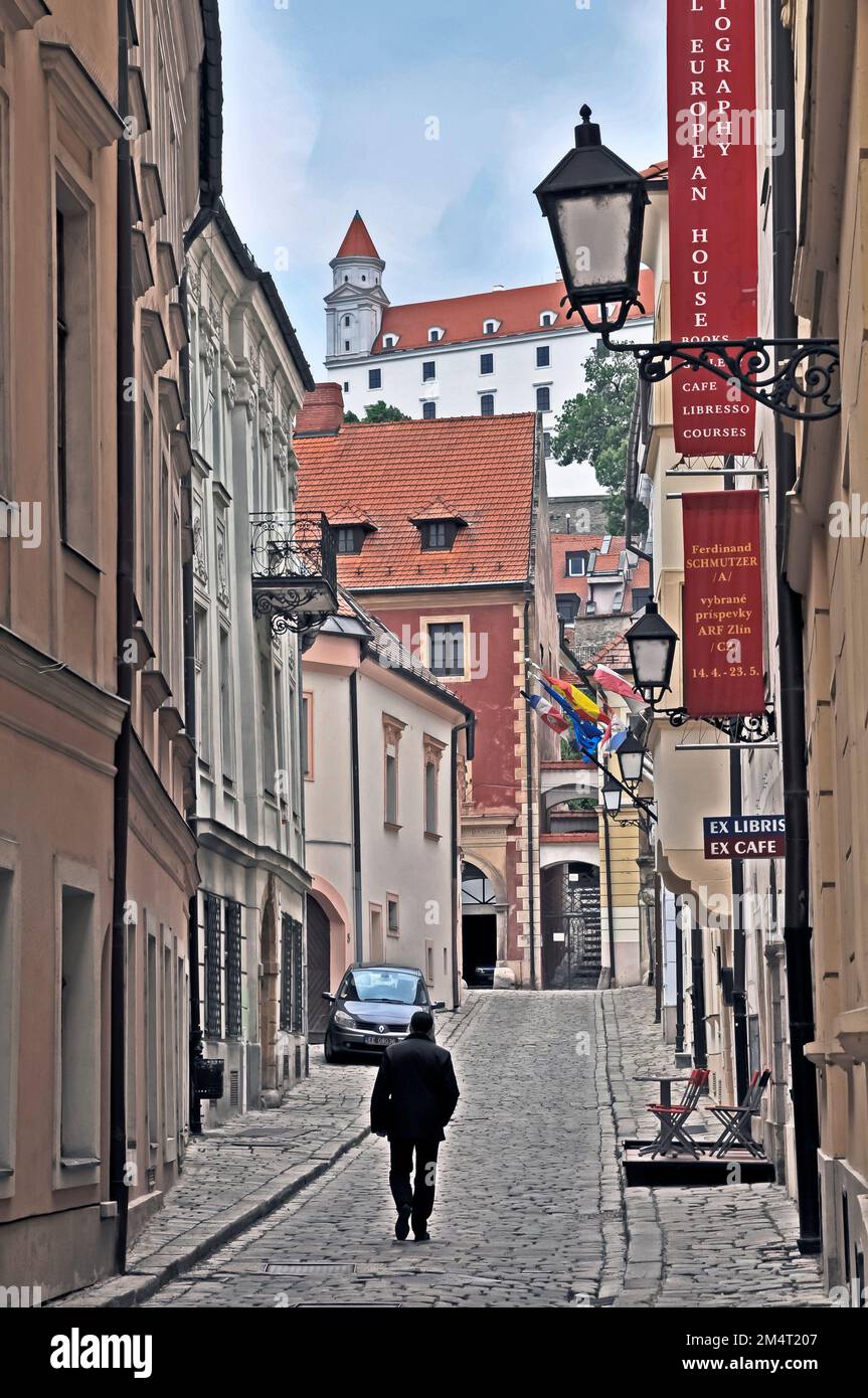 Bratislava street, Slovakia, Europe Stock Photo - Alamy