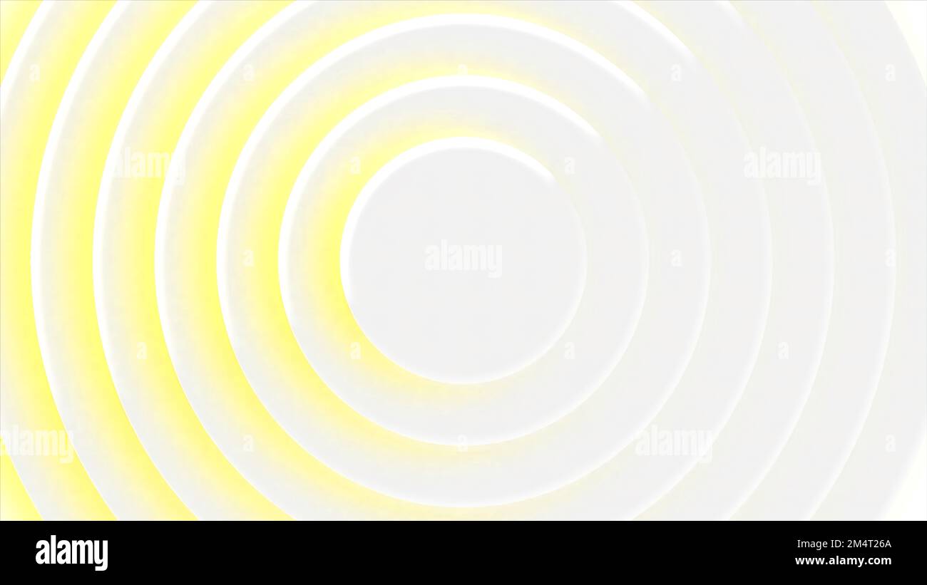 White background. Motion.Light circles with yellow wrapping in ...