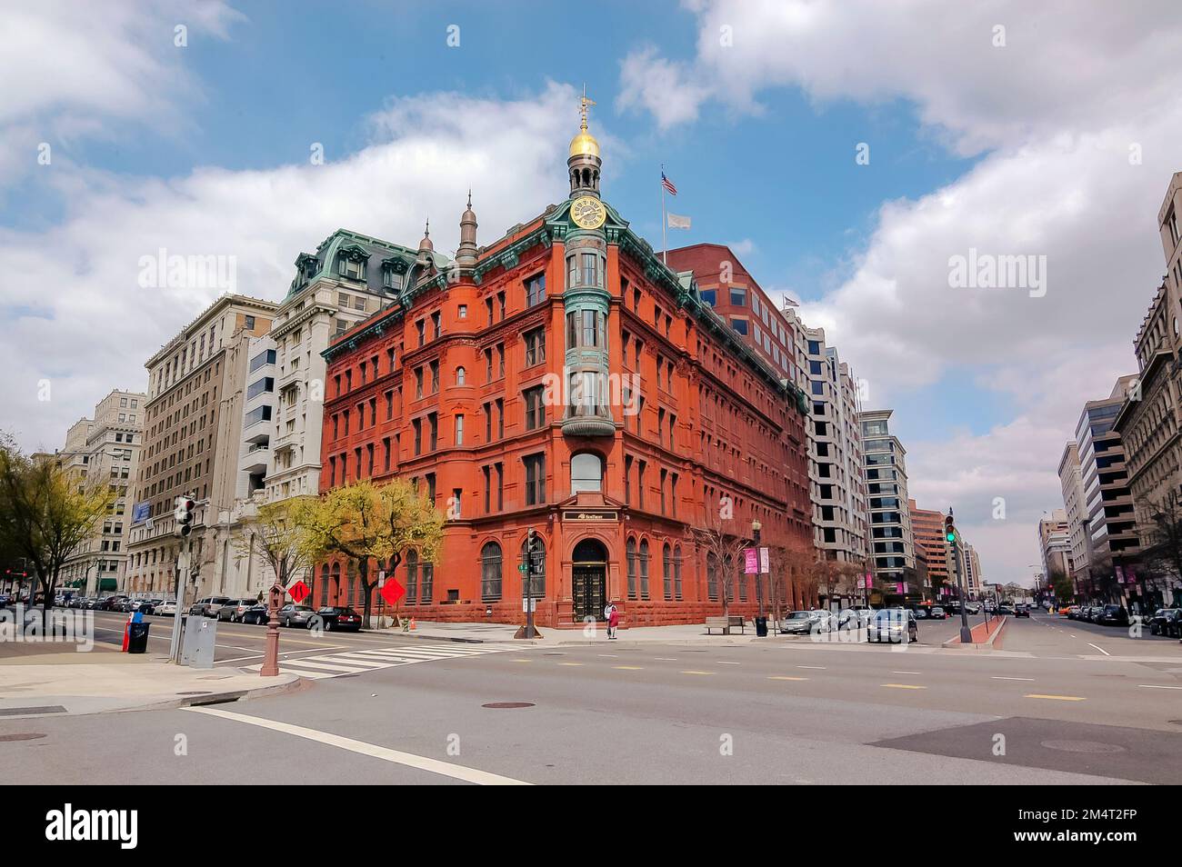 SunTrust Bank historic building with clock tower in Washington DC, USA ...