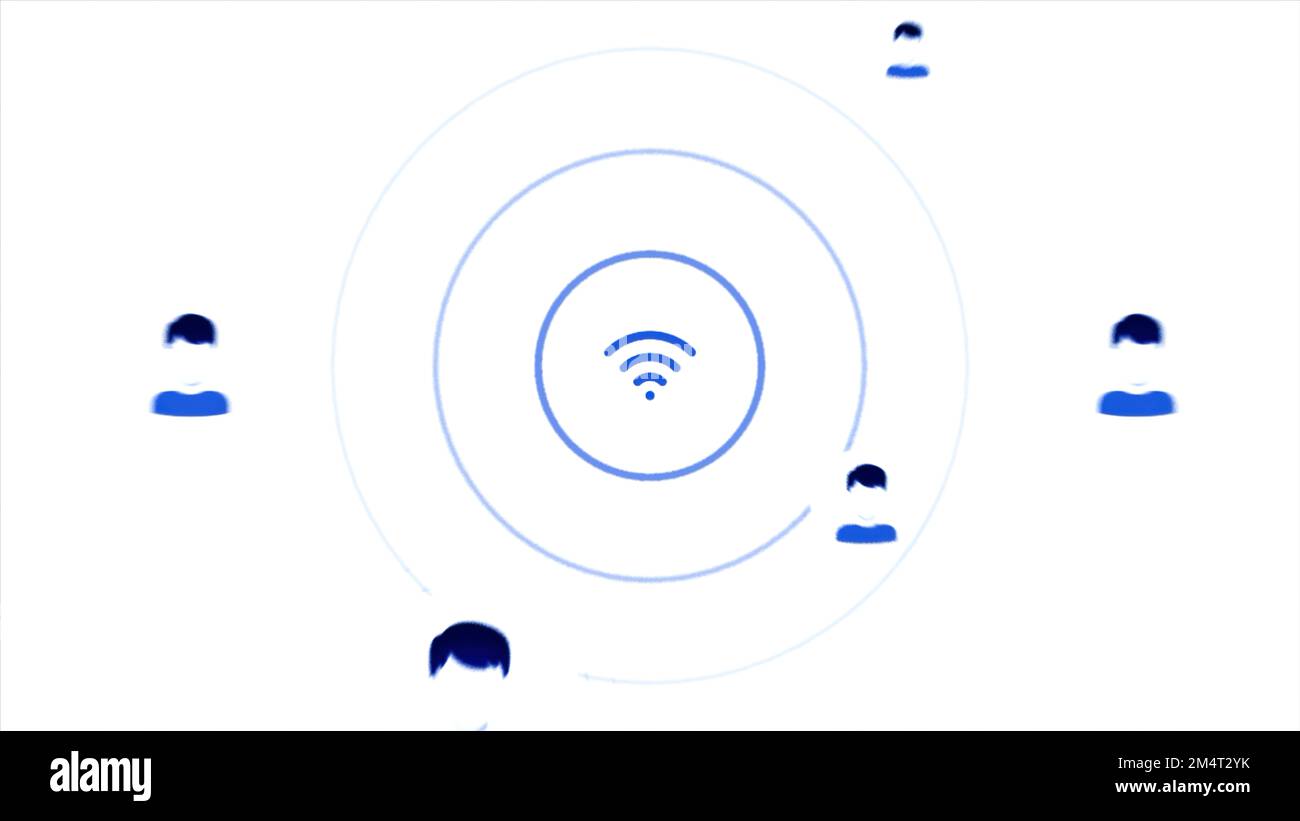 Wi fi animation icon in hi-res stock photography and images - Alamy