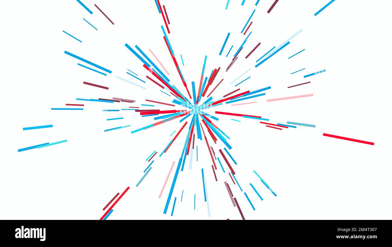 Rotating circle with ray strips. Motion. Technological stripes rotate ...