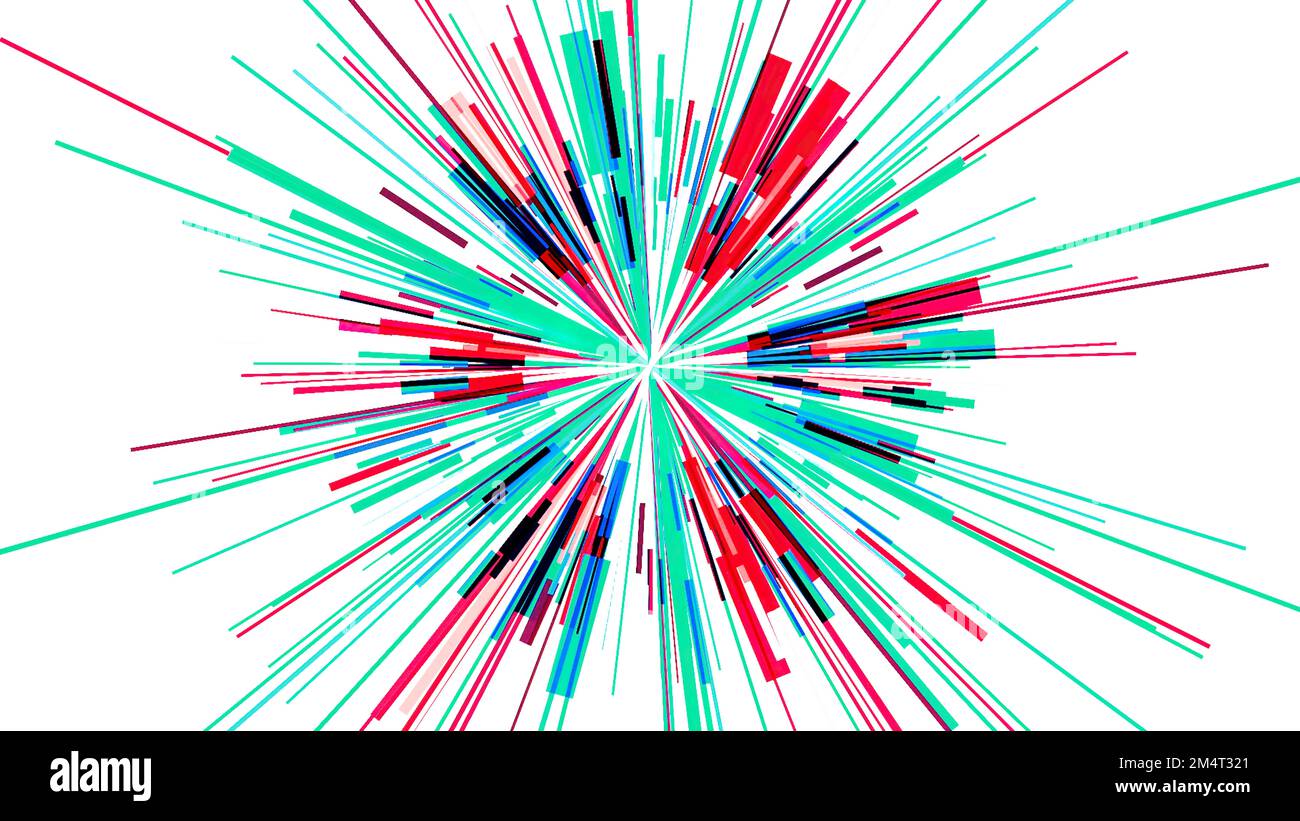 Rotating circle with ray strips. Motion. Technological stripes rotate ...