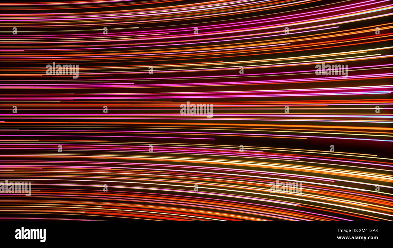 Abstract bright parallel horizontal stripes moving from left to right ...
