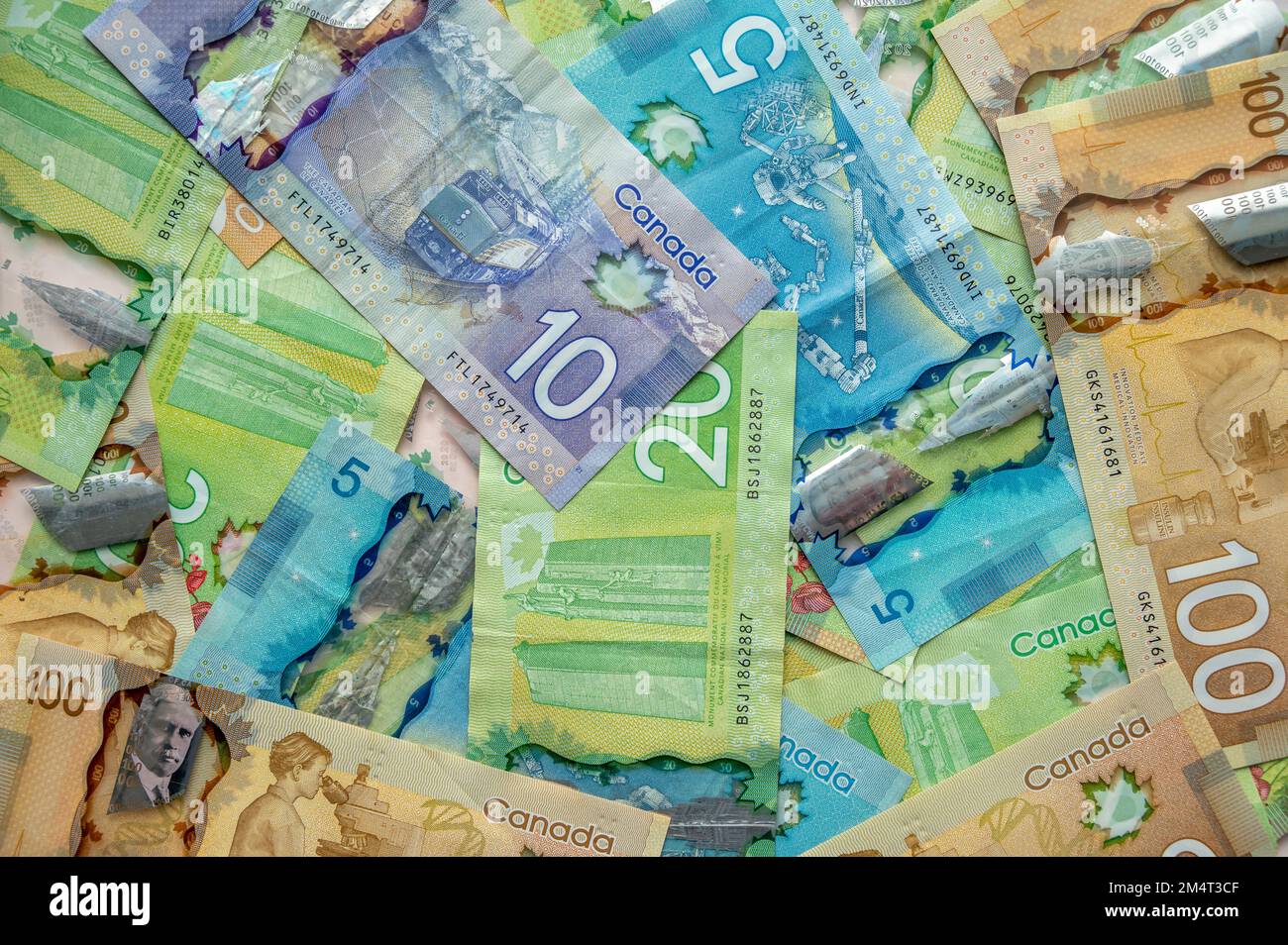 Calgary, Alberta - December 21, 2022: Background made up of various ...