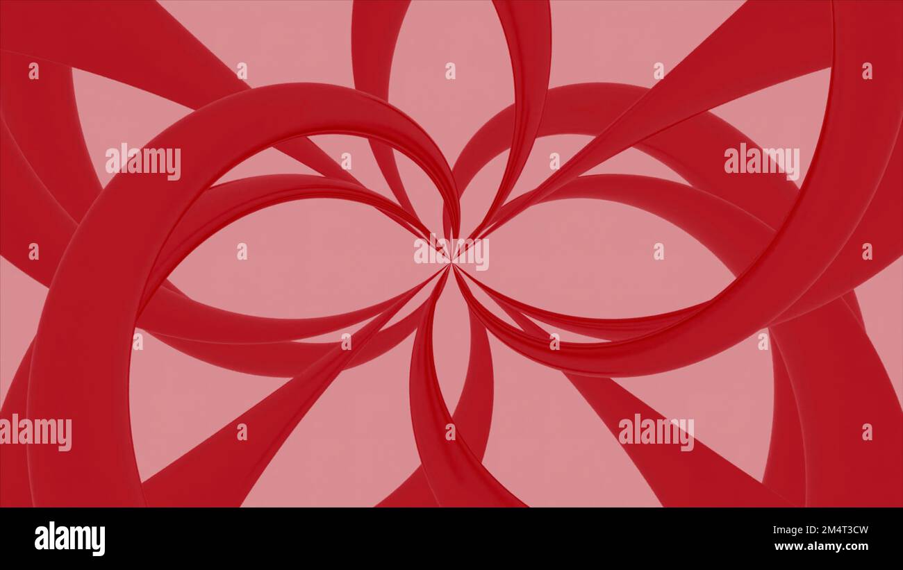 Kaleidoscope pattern with transforming floral shapes. Design. Flowers ...