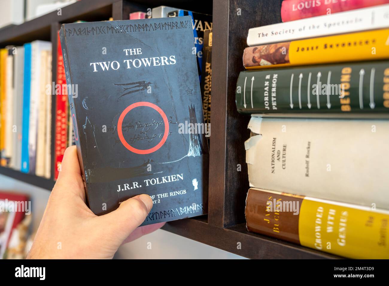 Calgary, Alberta - December 22, 2022: Pulling JRR Tolkien's The Two ...