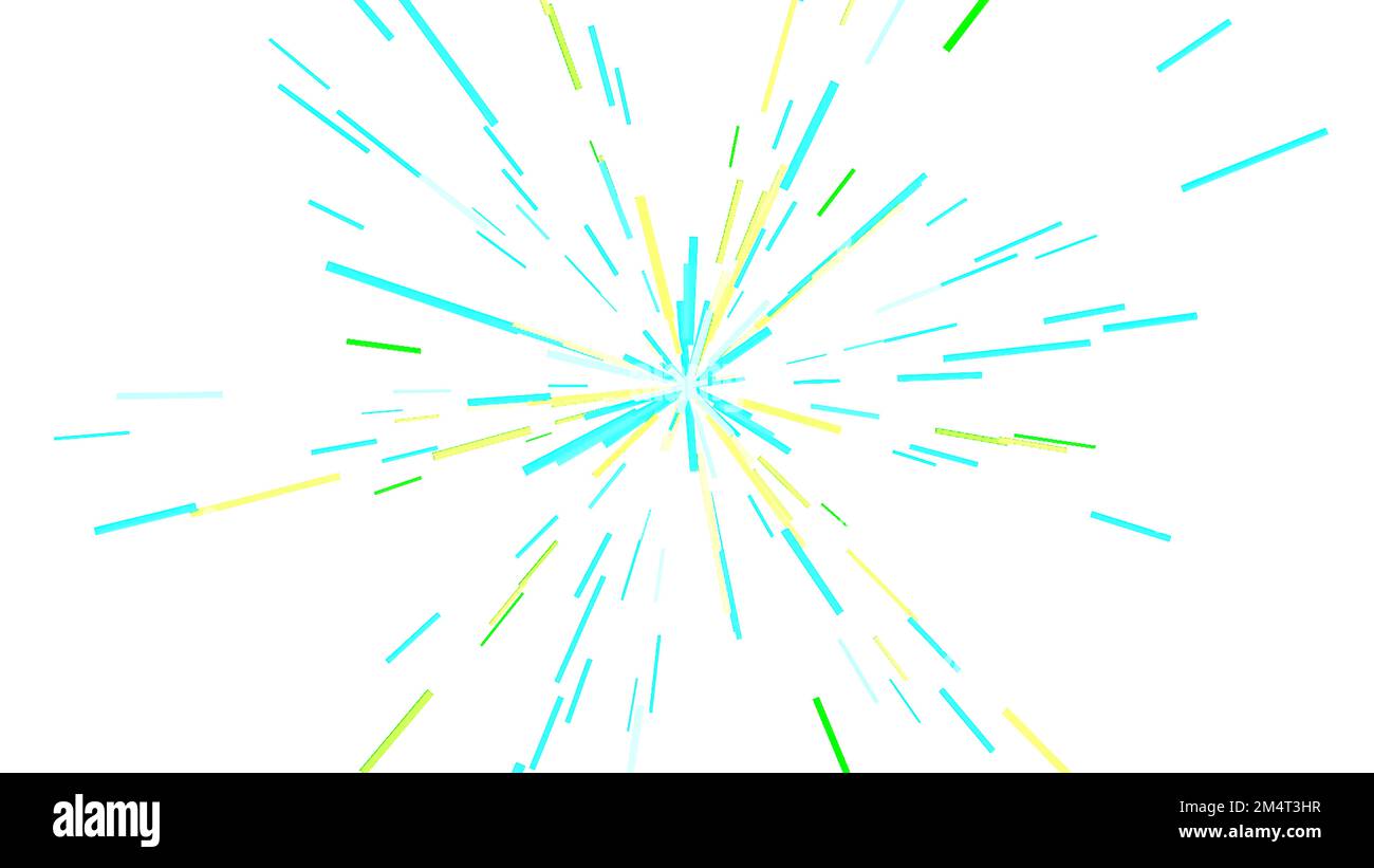 Abstract spinning rays around one central point. Motion. Abstract ...