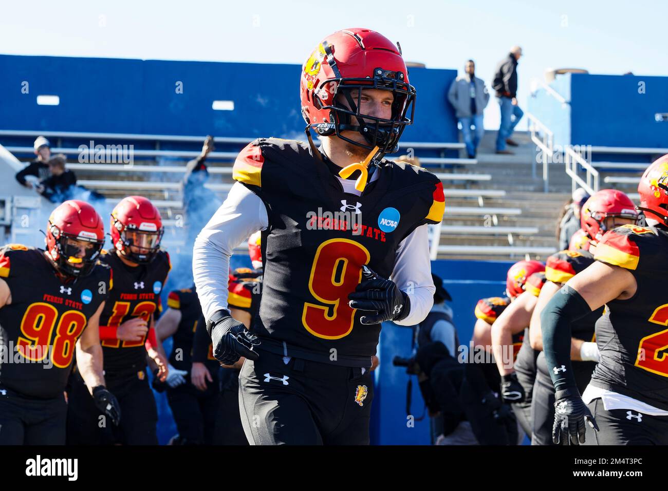 Ferris State Bulldogs Cam Underwood (9) during the NCAA Division II ...