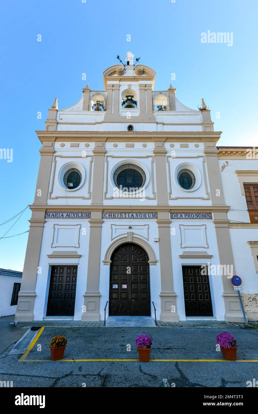 Church of Maria Auxiliadora in the Malaga region, in the city of Ronda ...