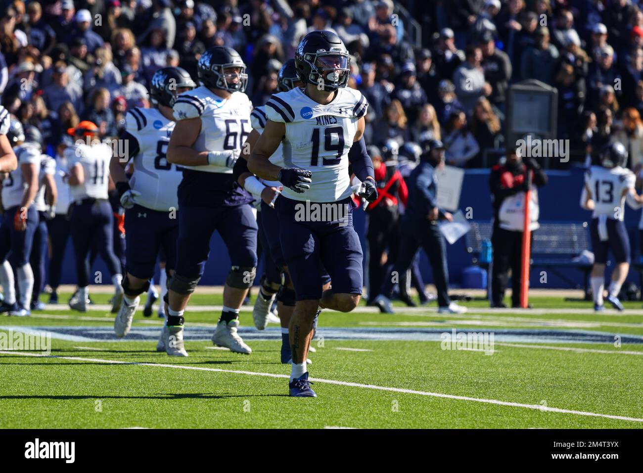 Colorado School of Mines Orediggers Zach Hoffman (19) during the first ...