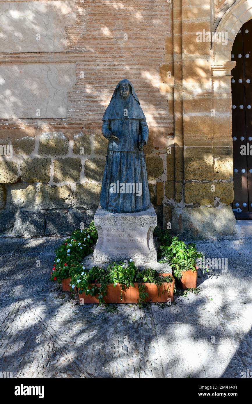 Iglesia y Convento De La Caridad With The Statue Of The Duquesa De ...
