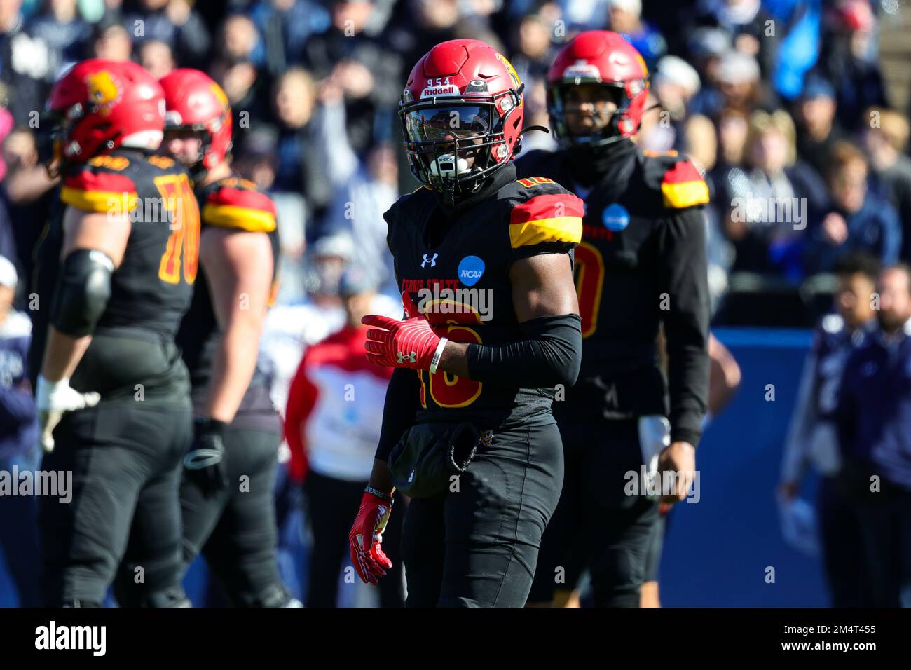 Ferris State Bulldogs wide receiver Deion Small (16) during the NCAA ...