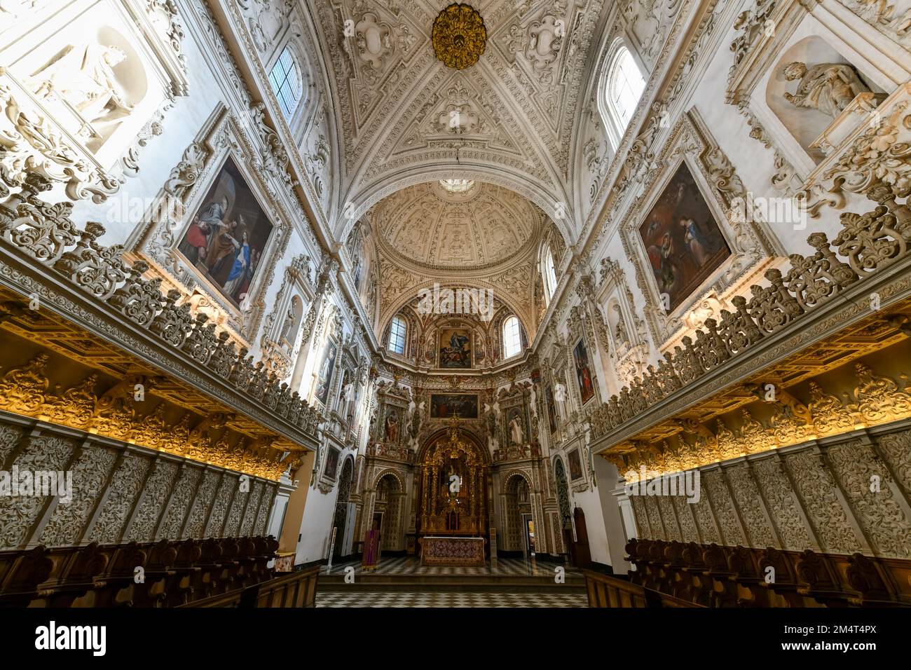 Granada, Spain - Nov 29, 2021: Interior of the Carthusian monastery ...