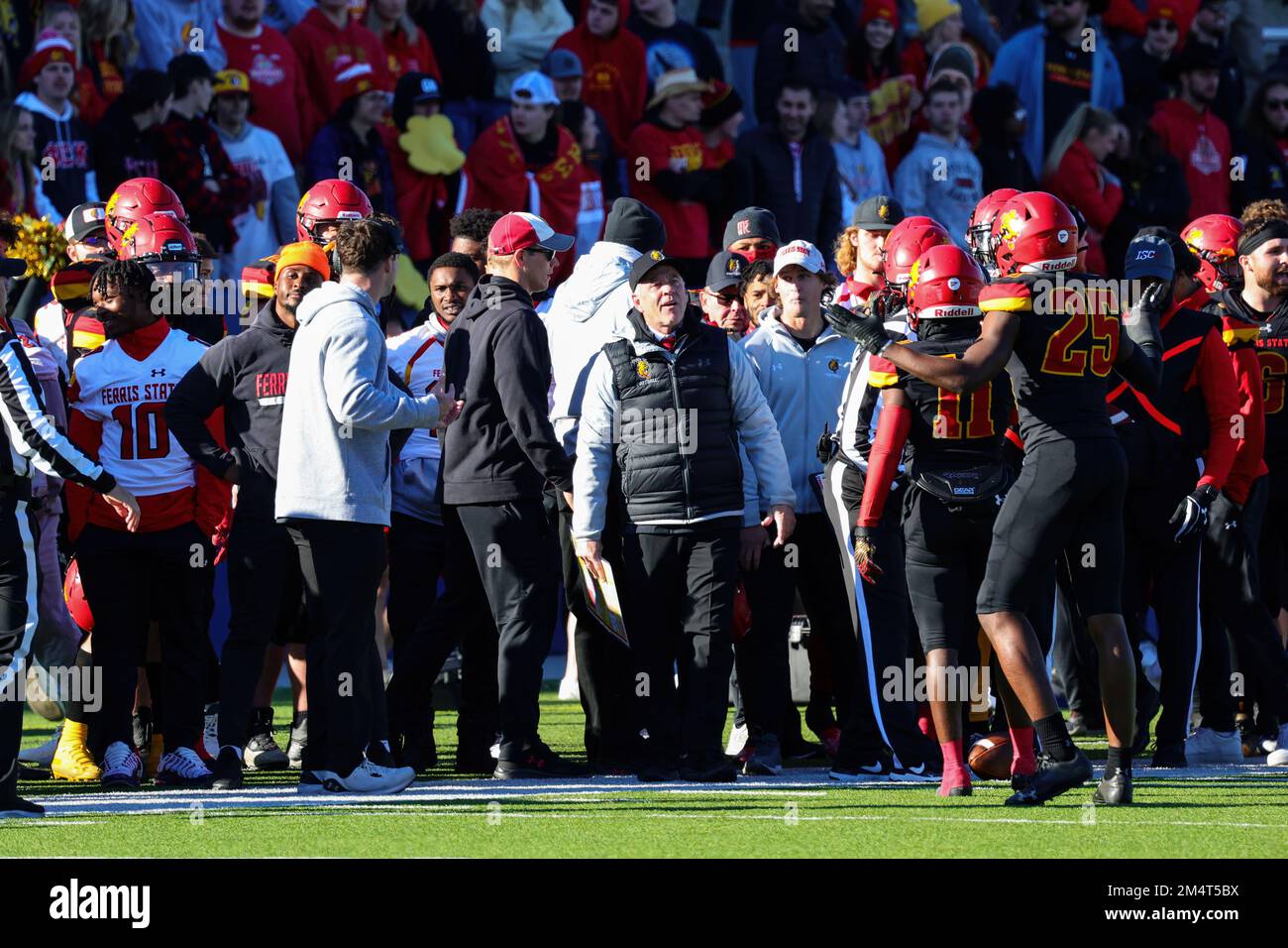 Ferris State Bulldogs head coach Tony Annese during the NCAA Division ...