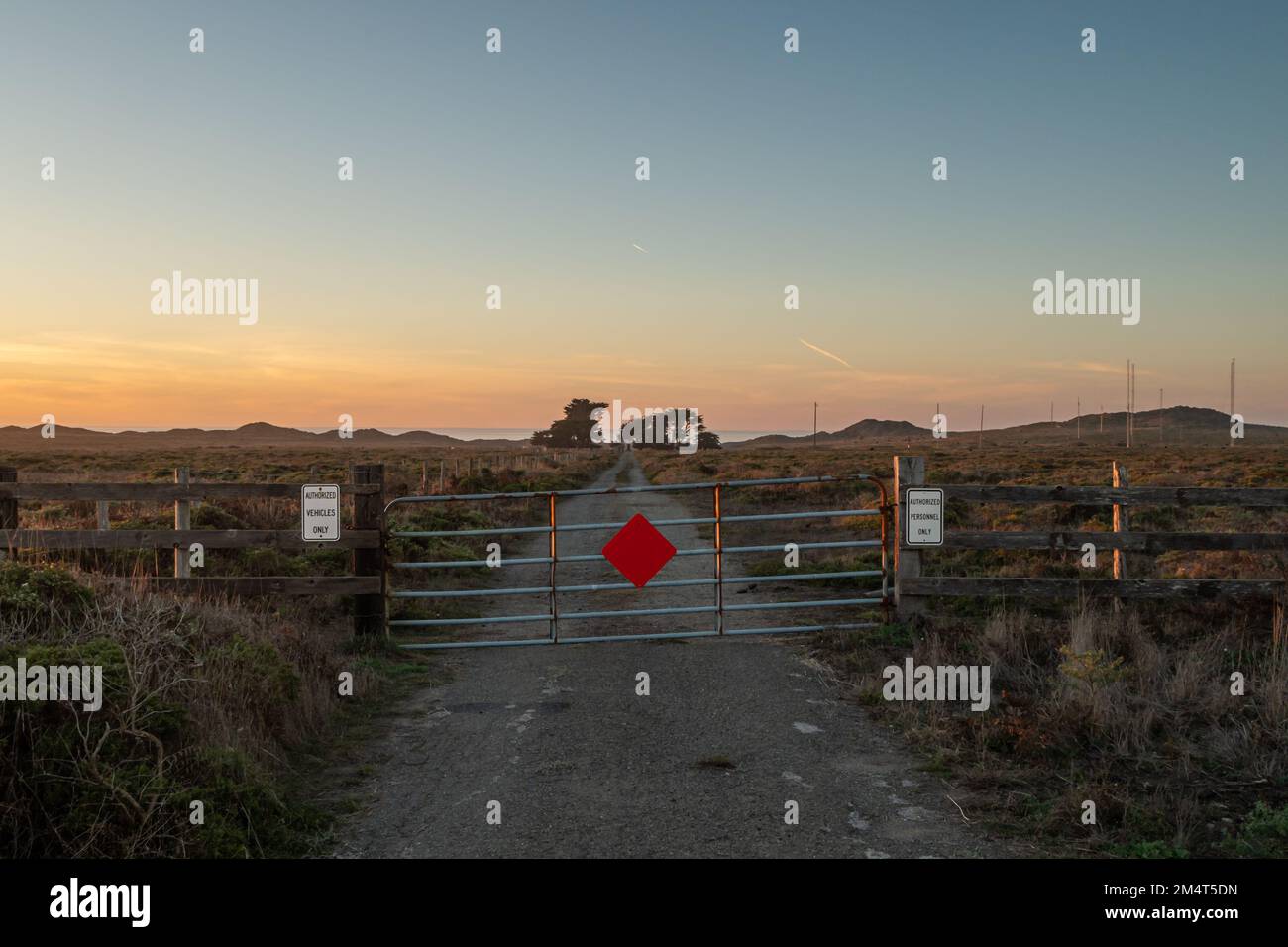 Cattle gate in Point Reyes National Seashore, California Stock Photo ...