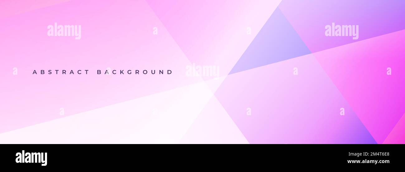 Pastel pink modern abstract wide banner with geometric shapes. Pink ...