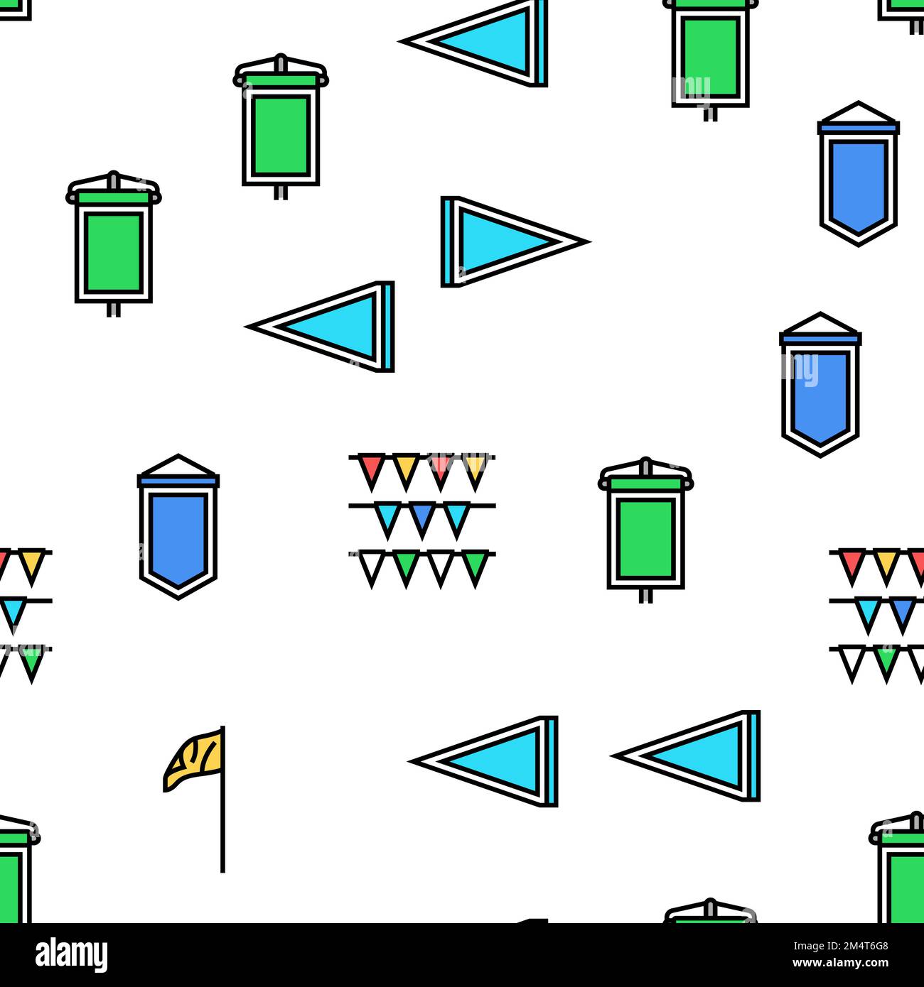 flag start web pennant map vector seamless pattern Stock Vector Image & Art - Alamy