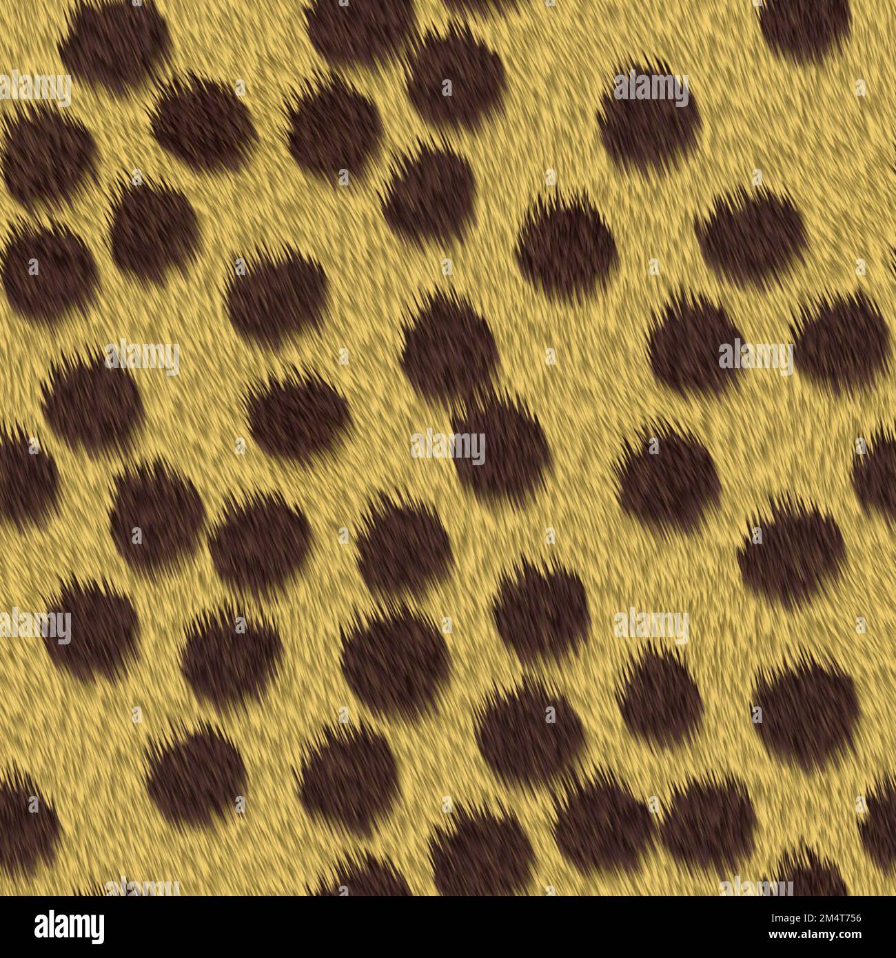 A closeup of the fur patterns of a panther, hairy texture illustration ...