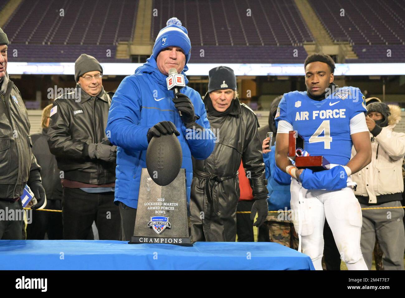 December 22, 2022: Air Force Falcons Head Coach Troy Calhoun and Air ...