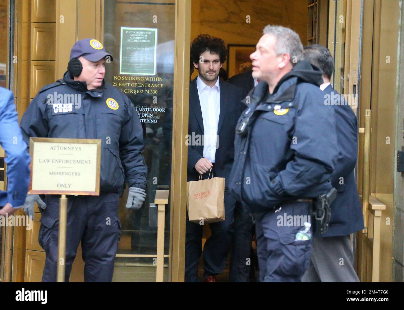 FTX founder Sam Bankman-Fried leaves the Federal Court in New York ...