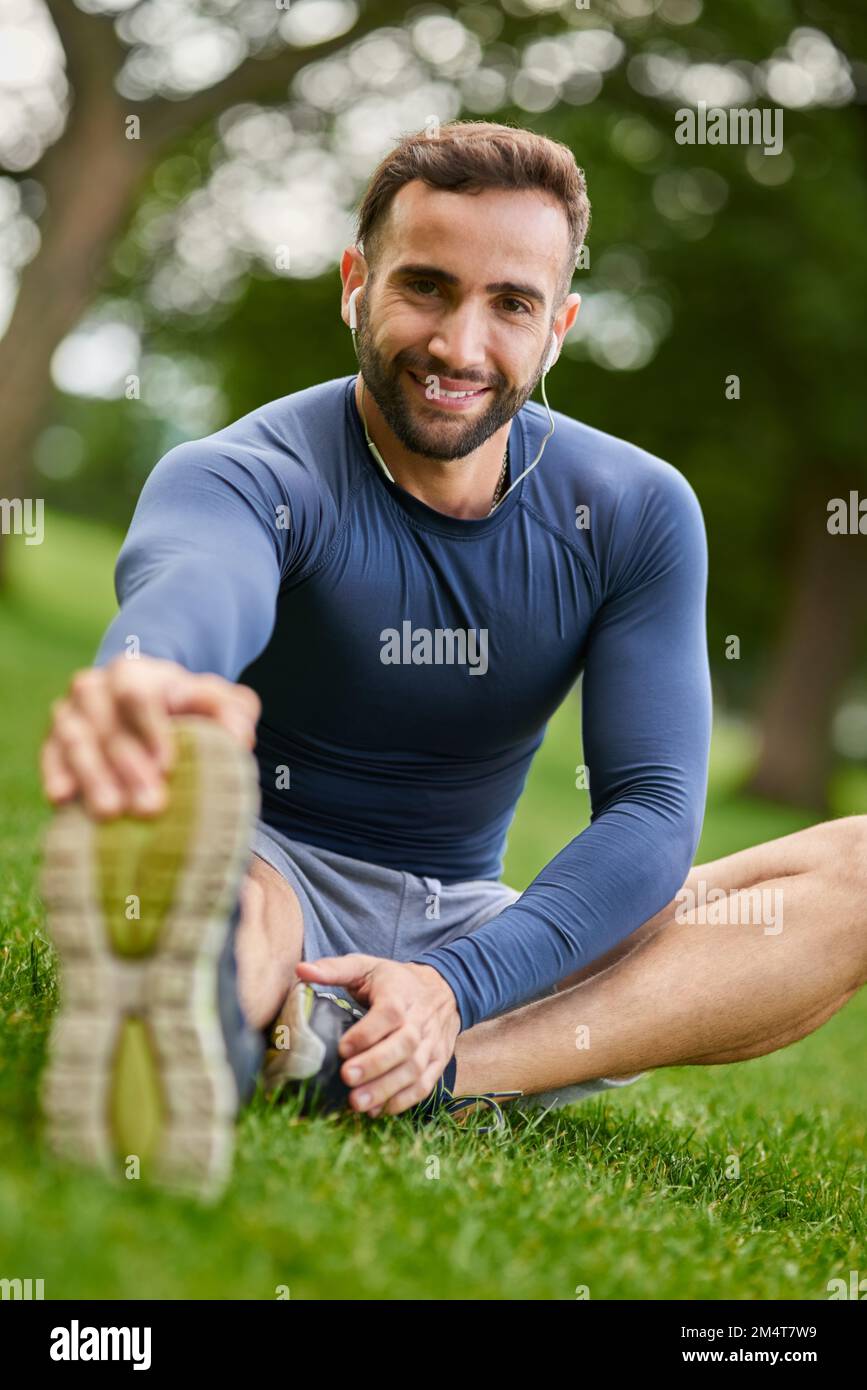 I warm up before every workout. Cropped portrait of a handsome young ... I warm up before every workout. Cropped portrait of a handsome young ...