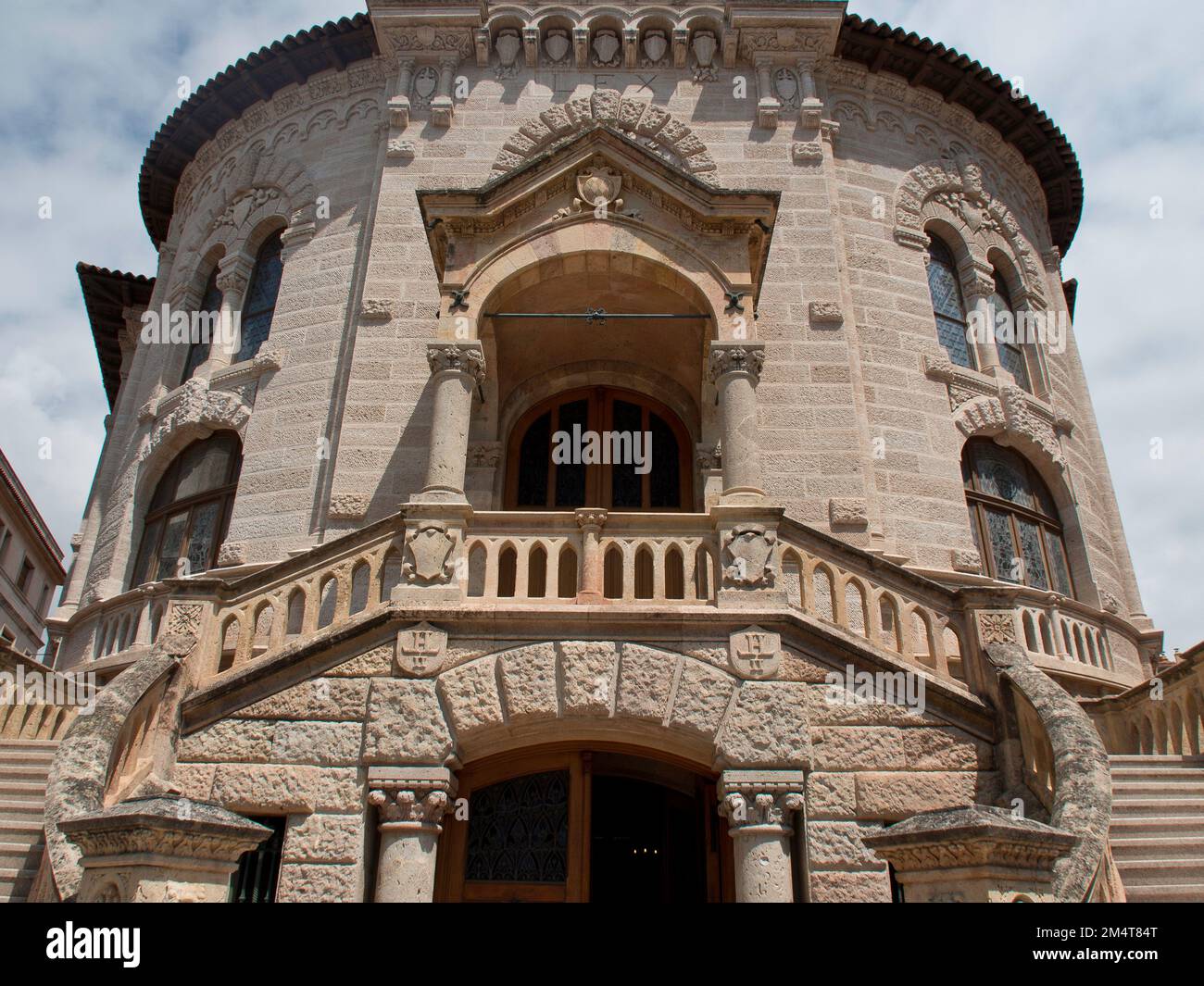 The exterior design of the Palace of justice in Monaco Stock Photo - Alamy