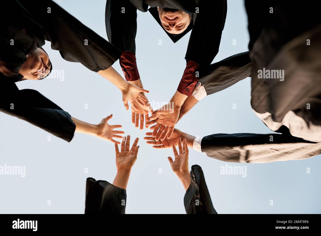 Were ready to conquer the real world now. Closeup shot of a group of ...