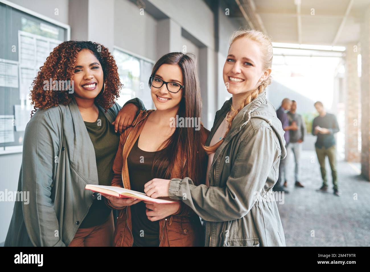 Were so ready for our exam. Portrait of a group of young students ...