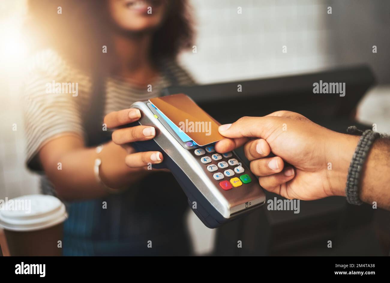 Two women coffee shop bill hi-res stock photography and images - Alamy
