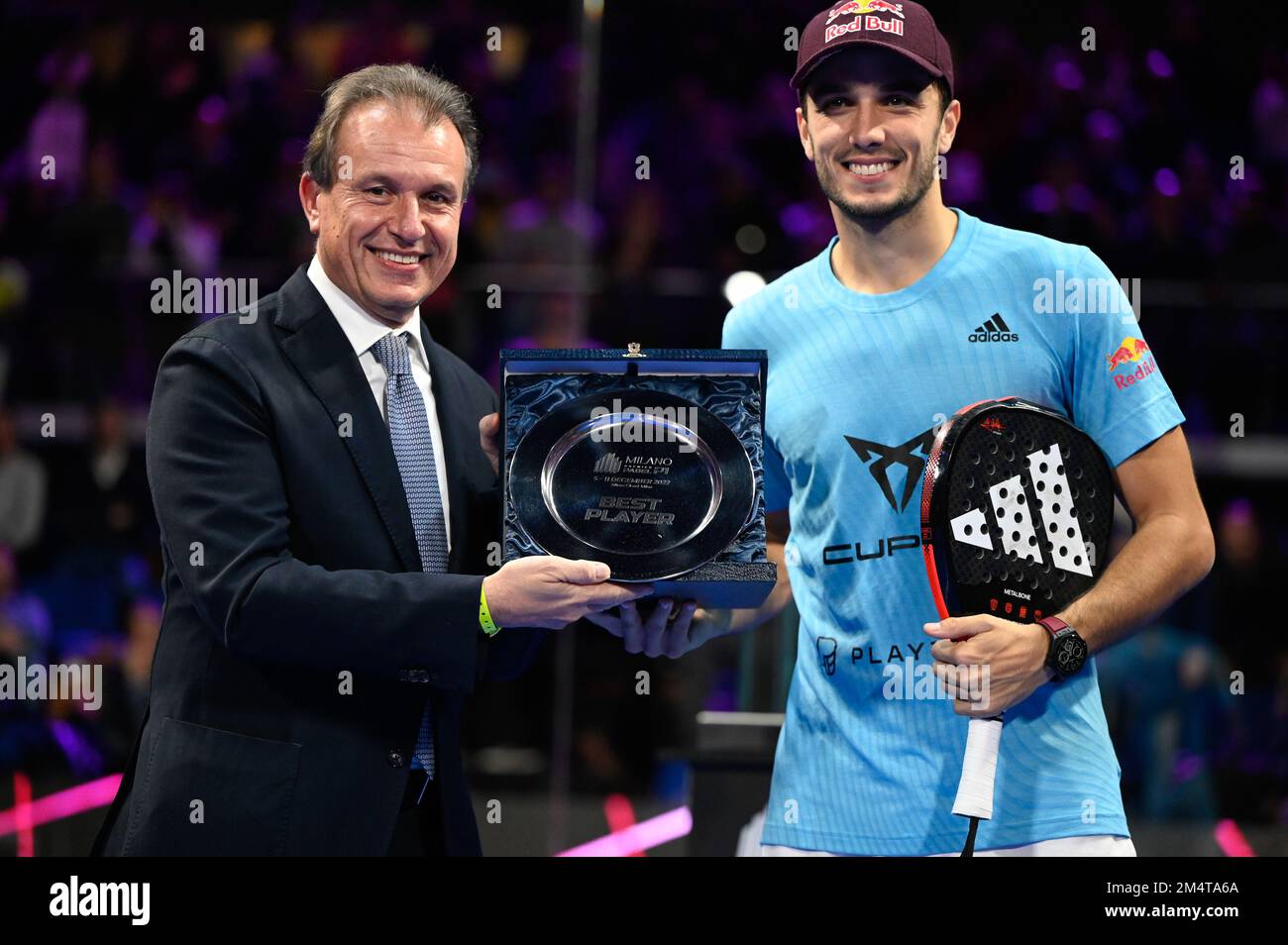 Vito Cozzoli with Alejandro Galan during awards the Final of Milan ...