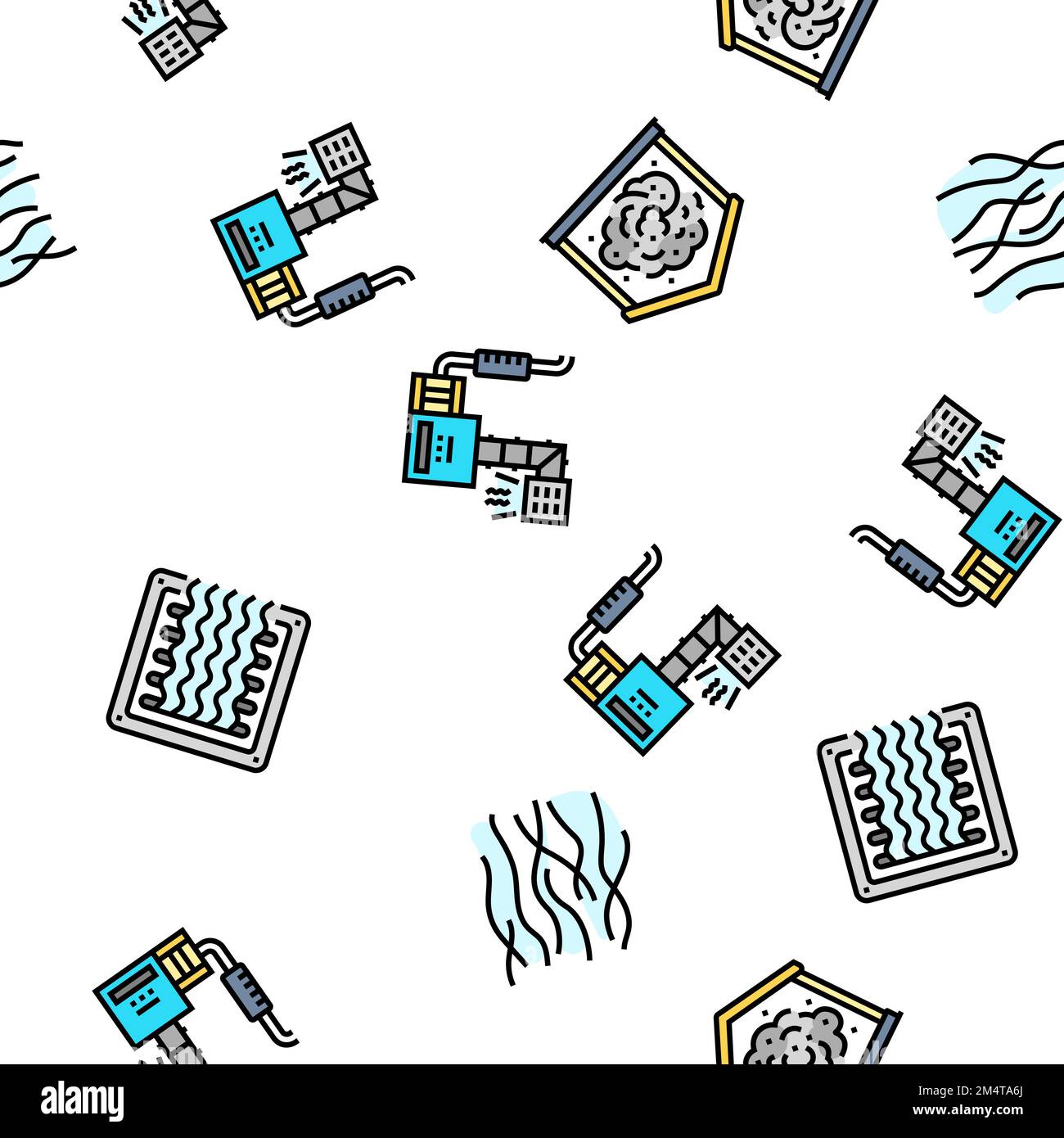 air clean fresh wind flow filter vector seamless pattern Stock Vector ...