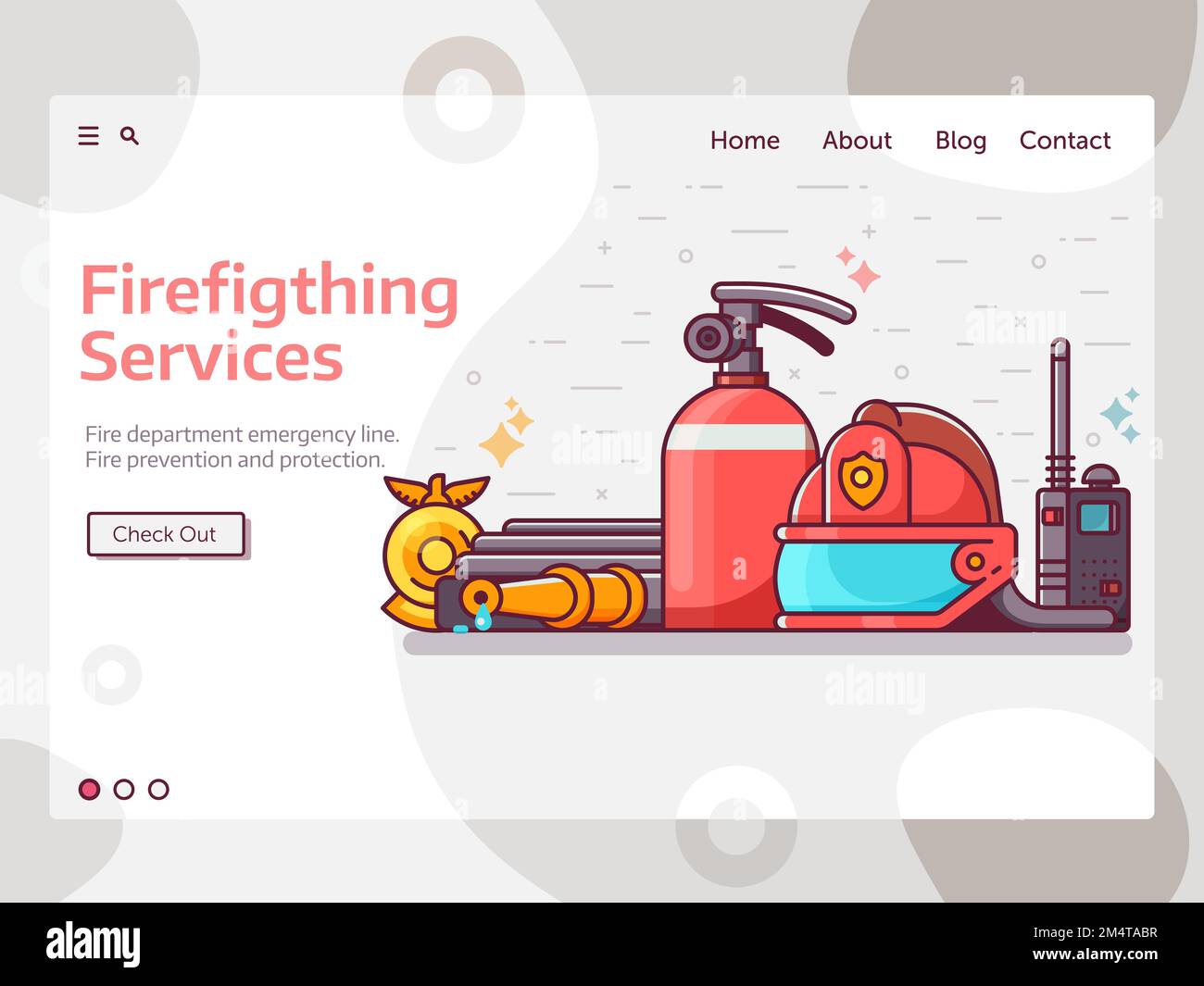 Red fire extinguisher in Stock Vector Images - Alamy