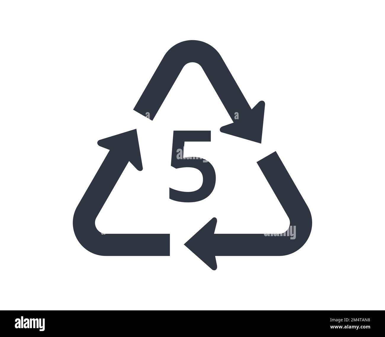 Recycle PP icon, number 5. Concept of ecology and packaging Stock ...