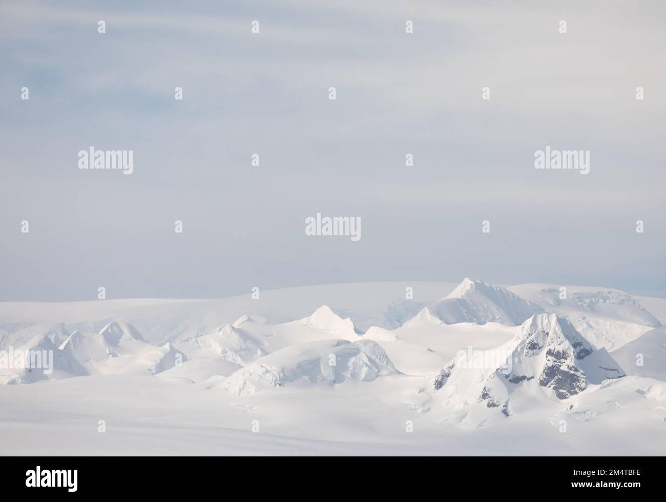Grand landscape of mountains and snow in Antarctica Stock Photo - Alamy