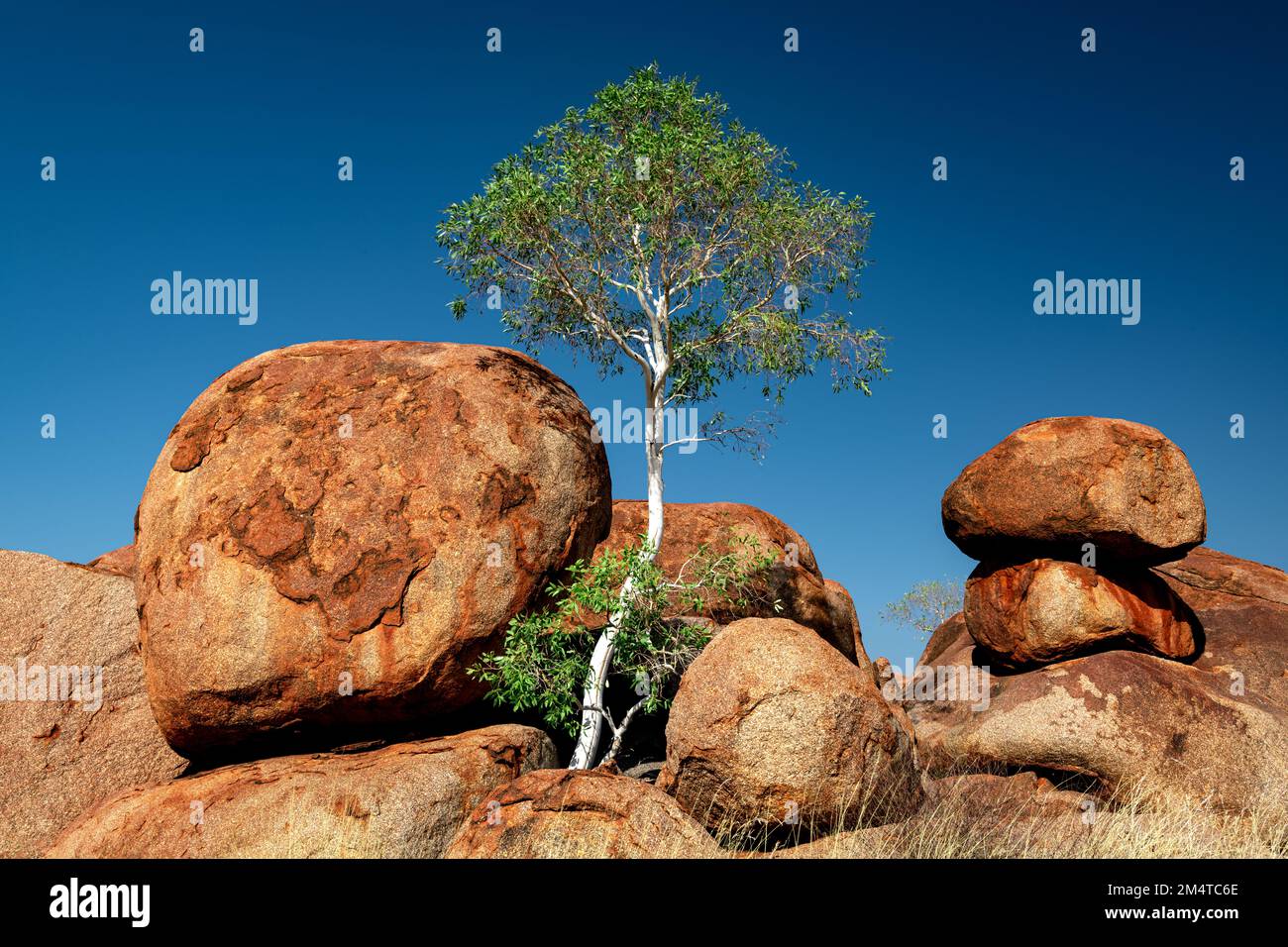 Famous granite boulder called Devils Marbles Stock Photo - Alamy