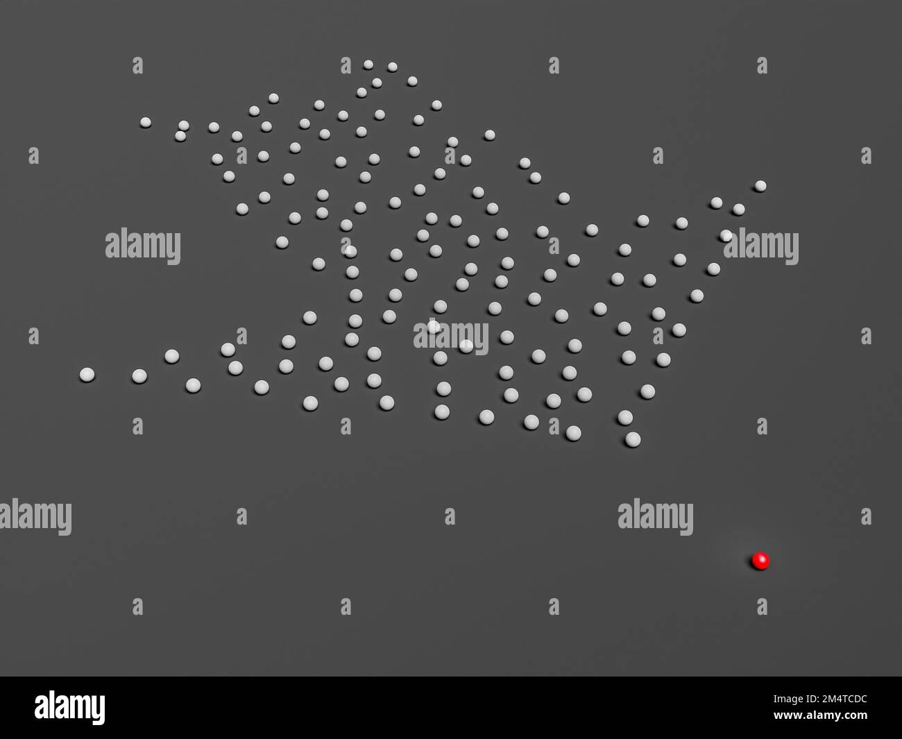 Leadership. Conceptual image of a leader and subordinates. Business ...