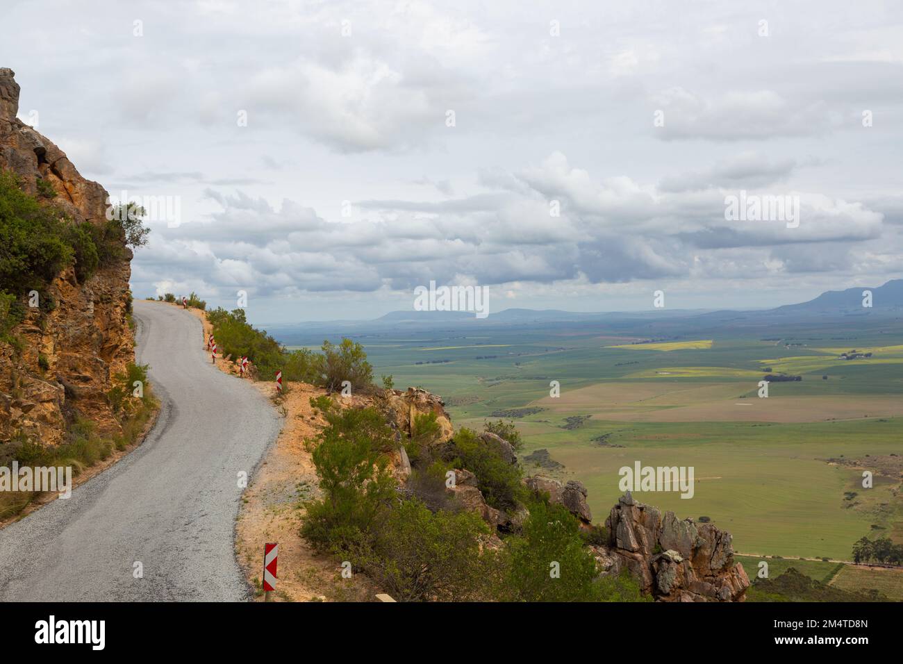 South African Mountain Pass: Tarred section on the Dasklip Pass on the ...
