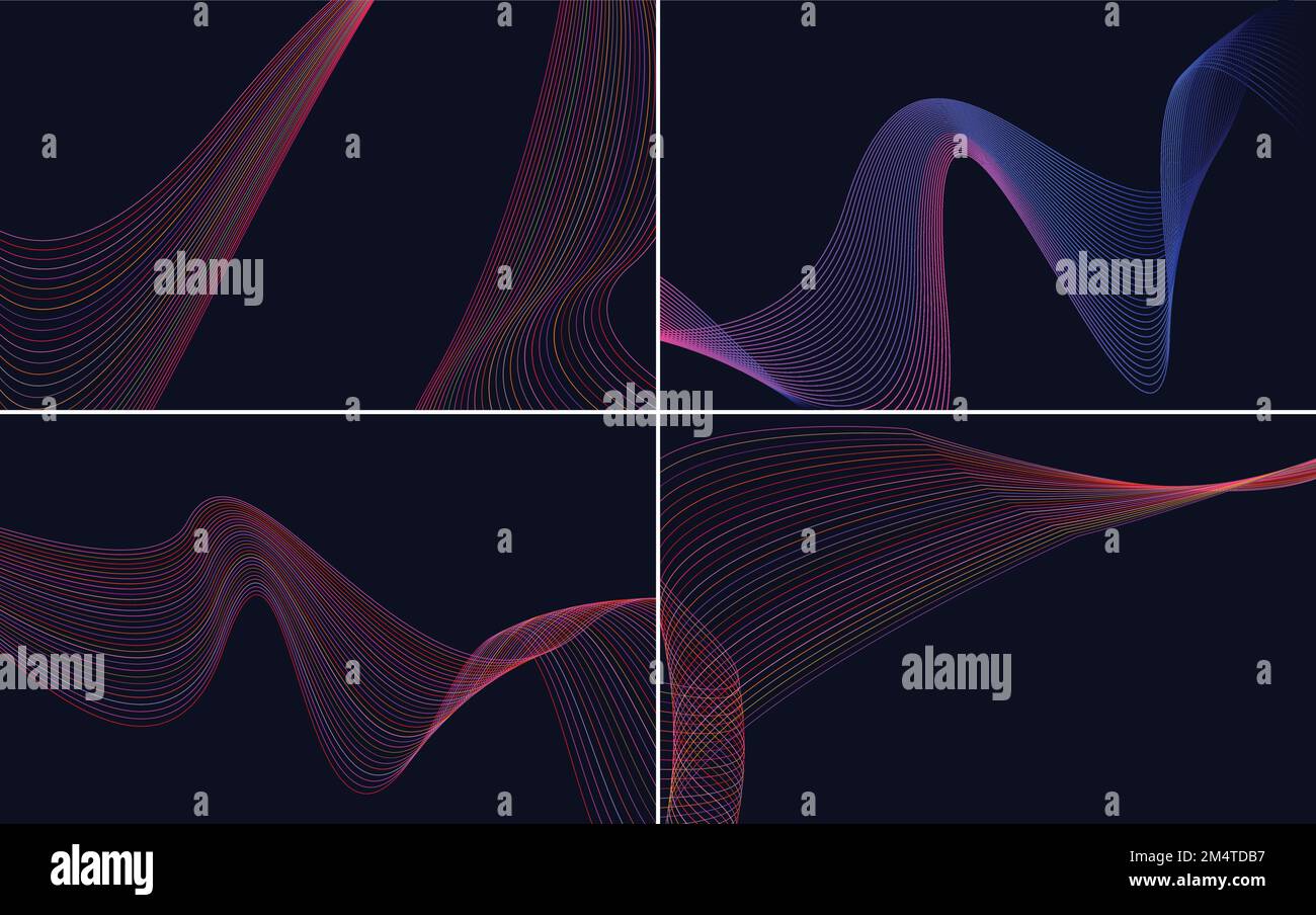 Collection of geometric minimal lines pattern set Stock Vector Image ...