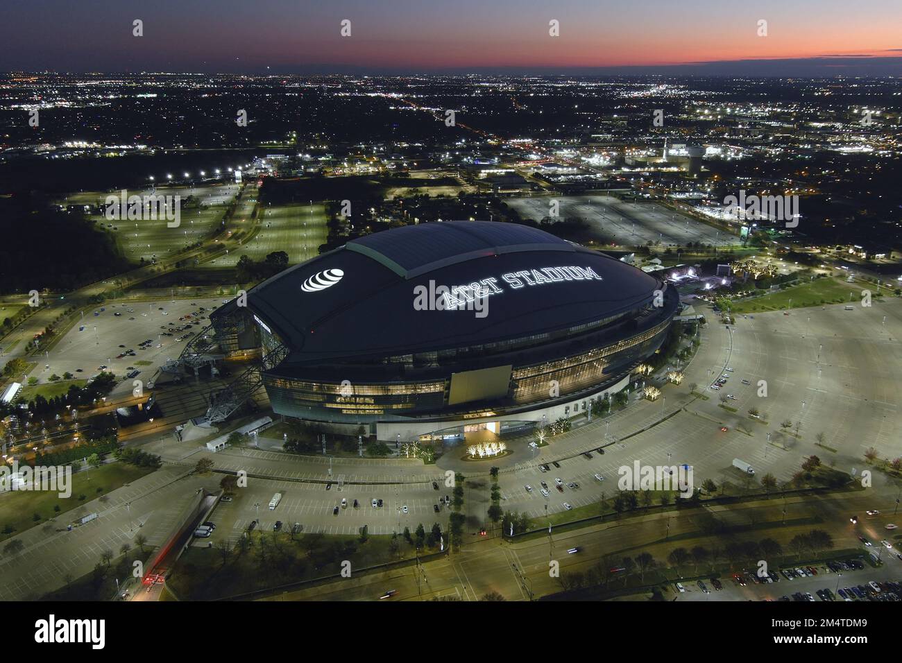 Arlington, United States. 20th Dec, 2022. A general overall aerial view ...