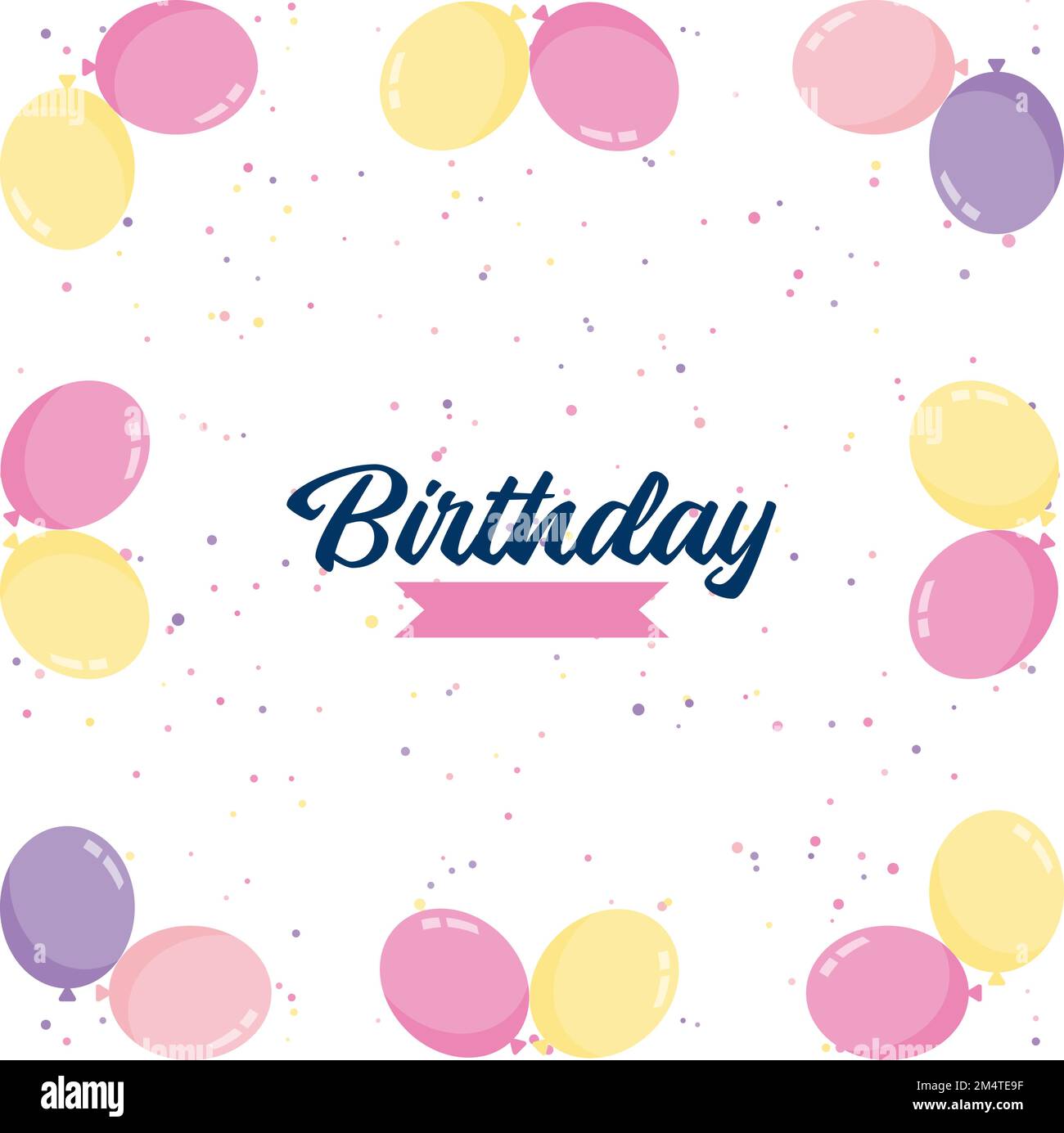 Happy Birthday To you Balloon background for party holiday birthday ...