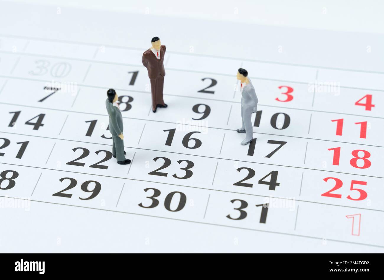 Business and finance concept. There are miniature figures of ...