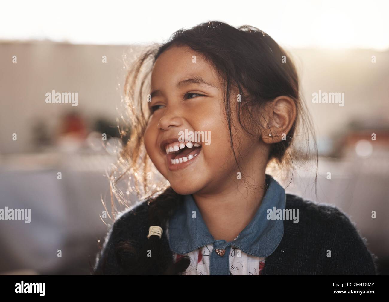 Shes simply adorable. an adorable little girl at home Stock Photo - Alamy