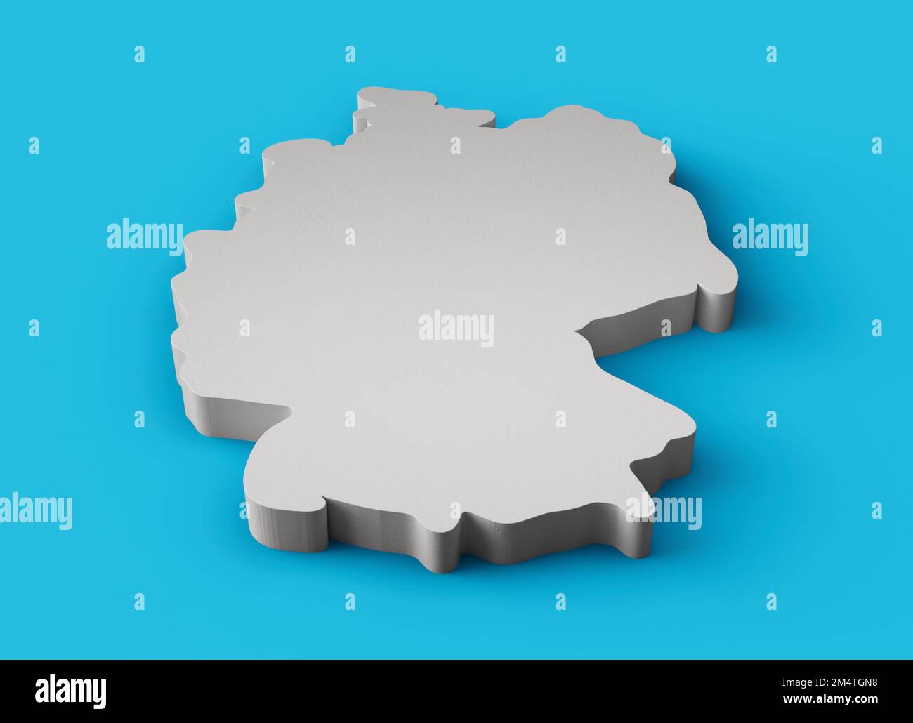 A Germany 3D map Geography Cartography and topology Stock Photo - Alamy