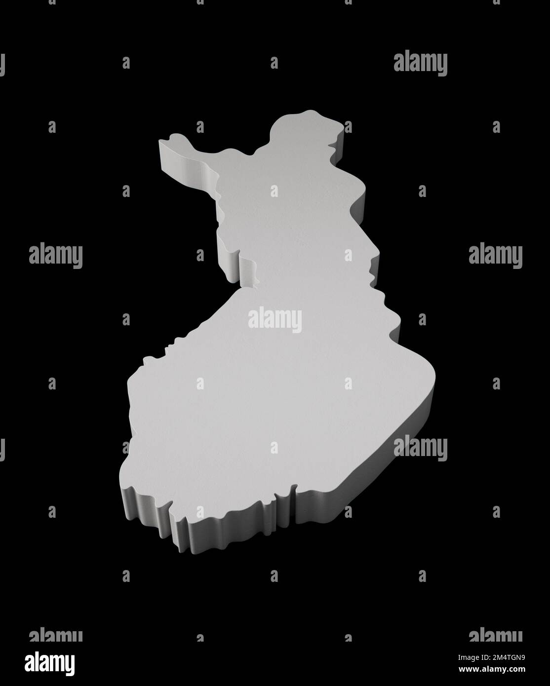 A Finland 3D map Geography Cartography and topology Stock Photo - Alamy