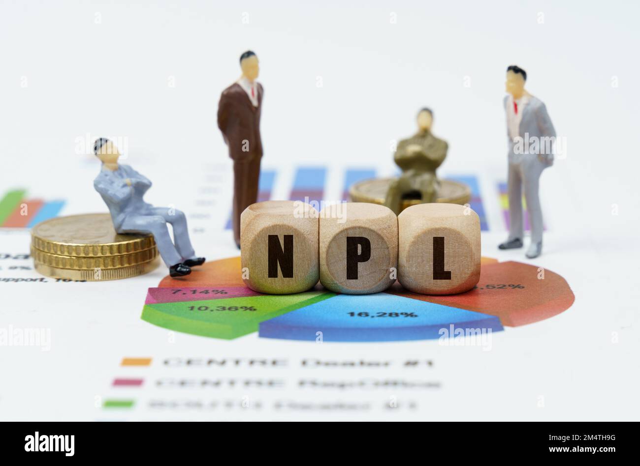 Business and finance concept. On financial reports with diagrams ...