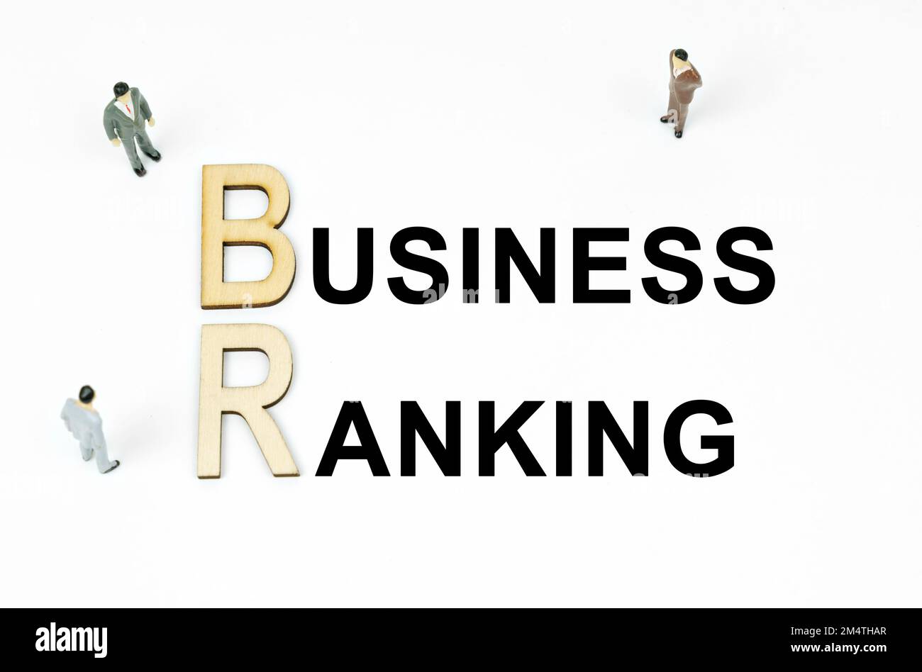 Economy and business concept. On a white background, figures of ...