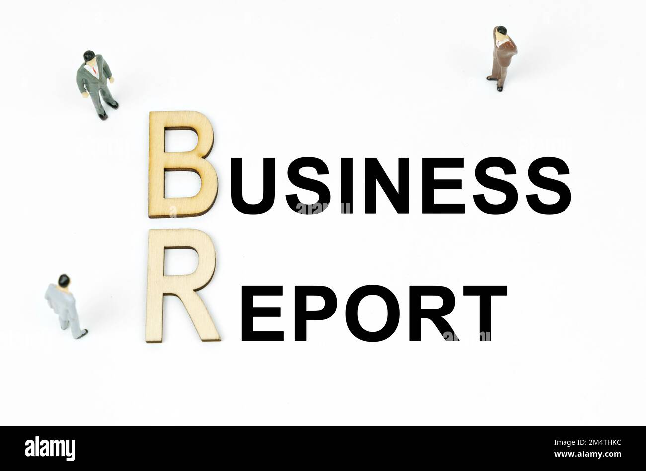 Economy and business concept. On a white background, figures of ...