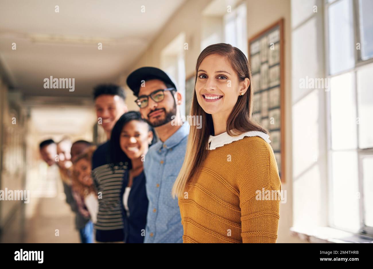 Well make the future brighter together. Portrait of a diverse group of ...