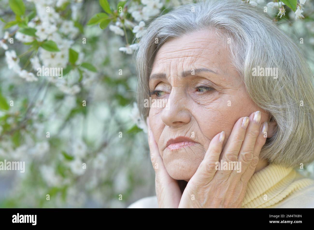 Old beautiful woman in nice hi-res stock photography and images - Alamy